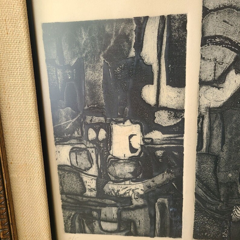 Joseph M. Ruffo Triptych Etching "tristan and Iseult" 1962 Signed ...