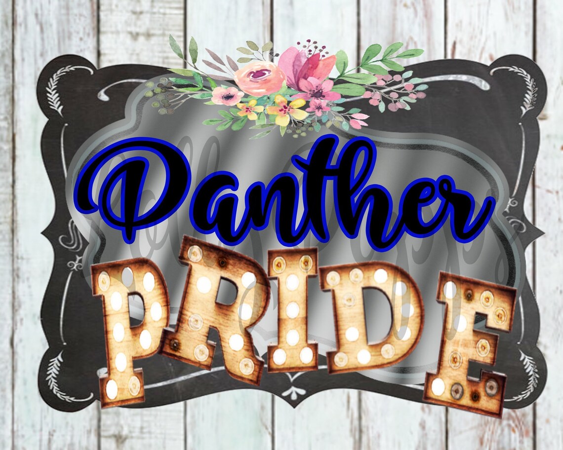 Pride Panther Pride Blue PNG Sublimation Digital Download | Etsy