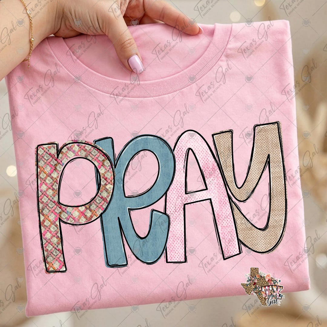 Pray PNG, Doodle Letters Png, Trendy PNG, Preppy, Coquette, Religious ...