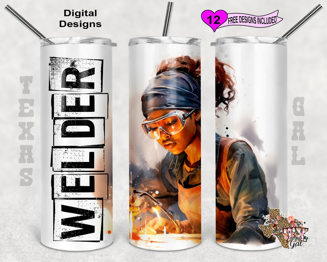 Welder Tumbler Wrap, Watercolor Tumbler Wrap, 20oz Sublimation Tumbler ...