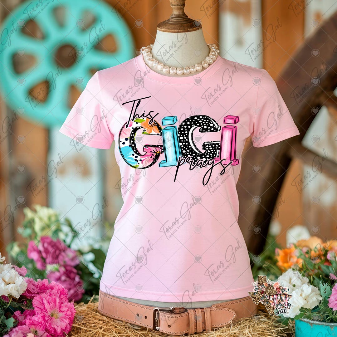 This Gigi Prays PNG, Doodle Letters Png, Gigi Png, Christian Gigi Png ...
