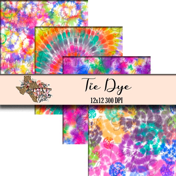 Tie Dye Seamless Digital Paper Background Scrapbook Paper - Etsy