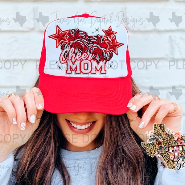 Cheer Mom Trucker Patch Hat - Etsy