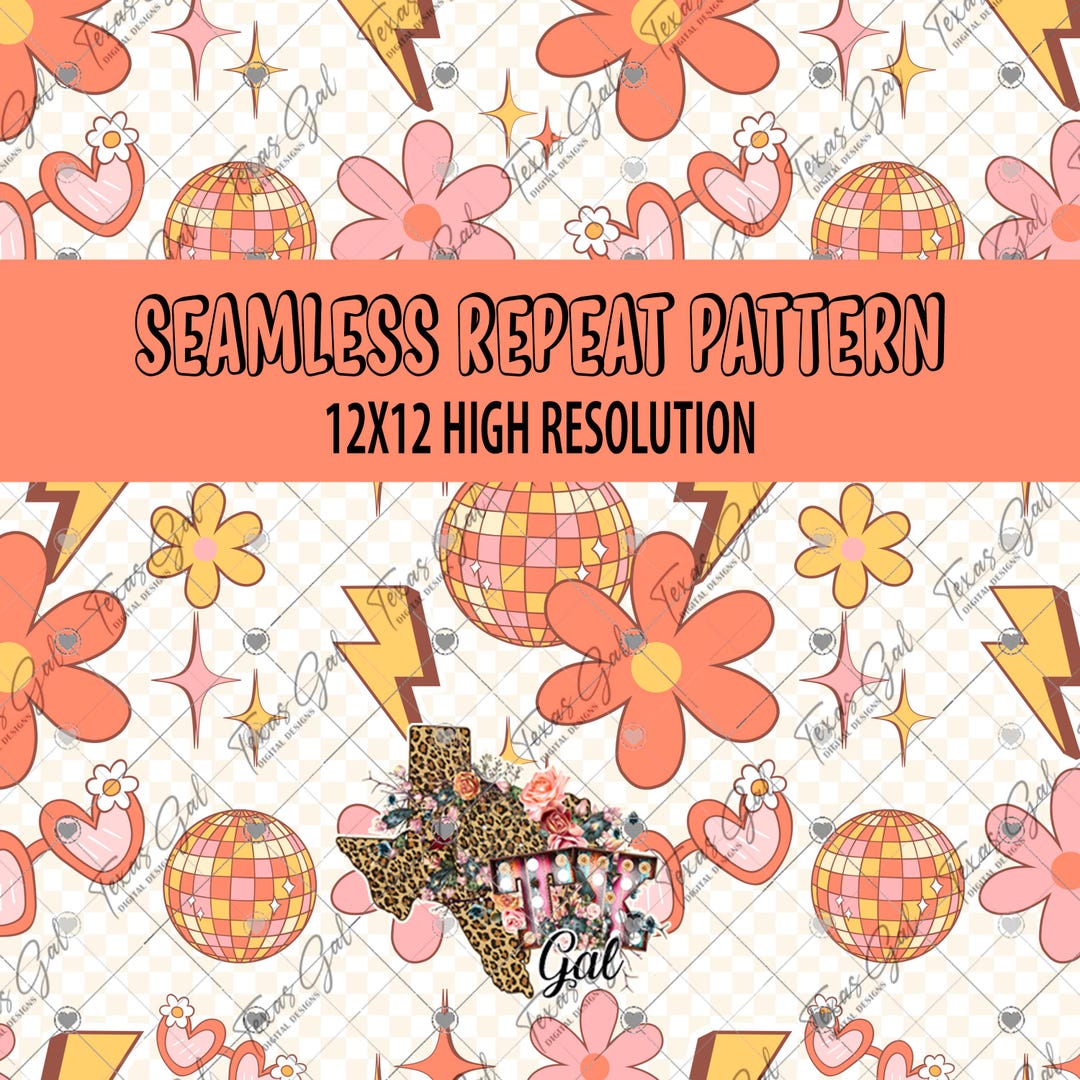 Retro Disco Digital Paper Background, Scrapbook Paper PNG, Trendy ...