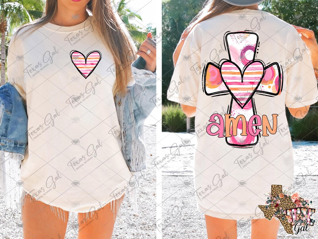 Amen PNG, Boho Floral Amen Png, Cross Png, Hand Drawn Cross Png ...
