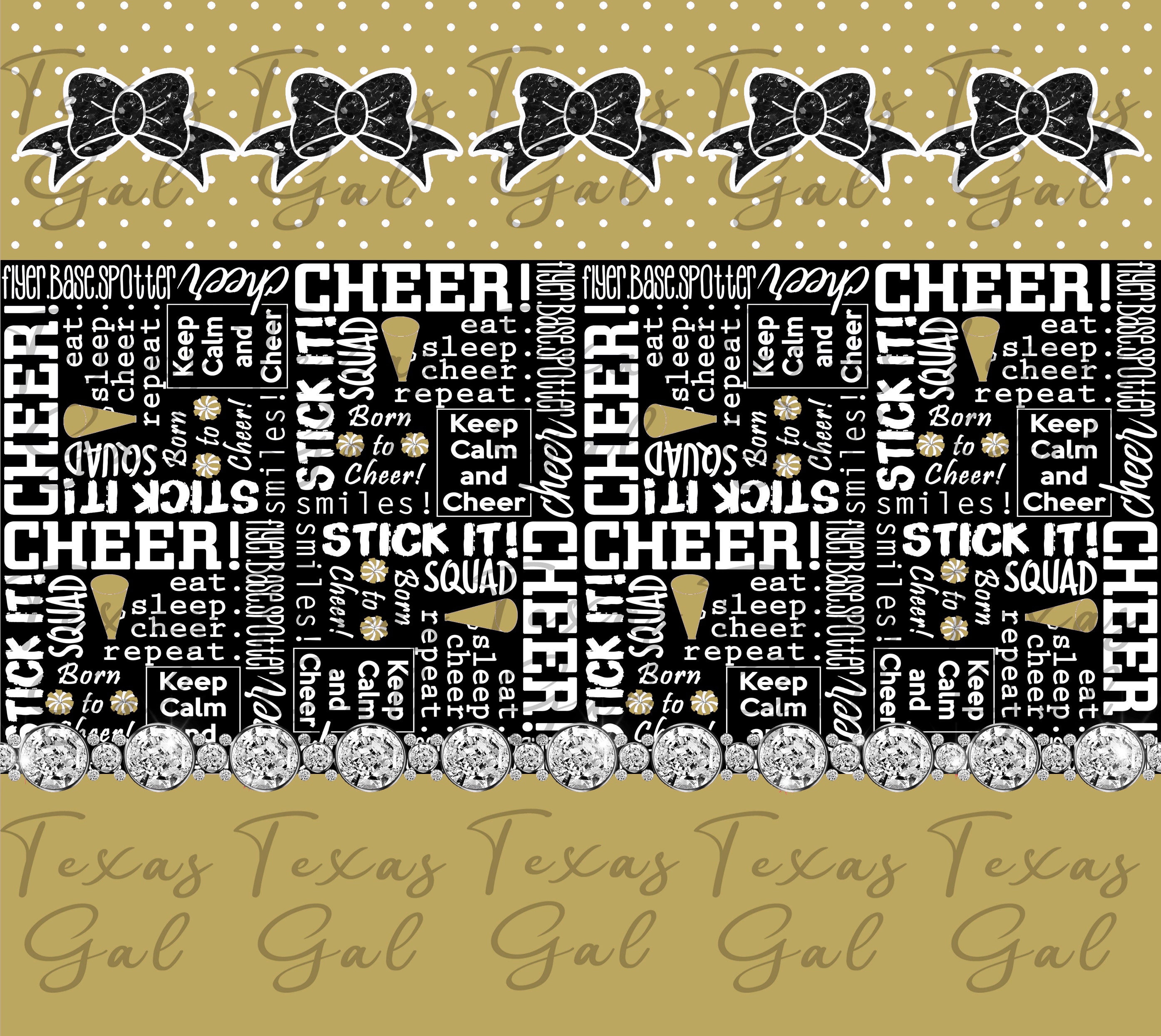 20 Oz Skinny Tumbler Cheer Cheerleader Wrap Tapered Straight | Etsy