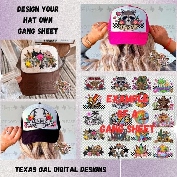 Dtf Transfers Trucker Hat - Etsy