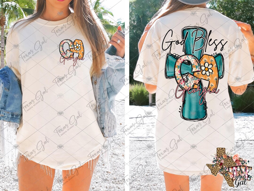 God Bless Georgia PNG, Georgia Png, State Png, Front and Back Png ...