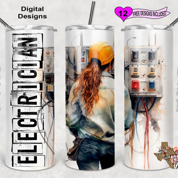 Electrician Sublimation - Etsy