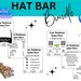 Trucker Hat Bar Editable Template Bundle, Hat Bar Printable Templates ...