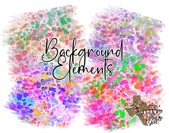 Splatter Background Splash Element Clipart Digital Instant | Etsy