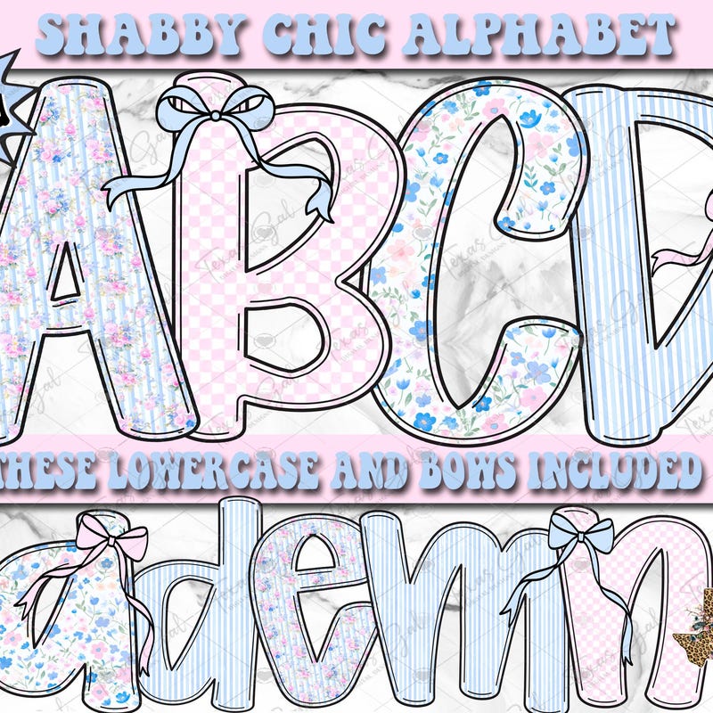 Shabby Chic Letters - Etsy