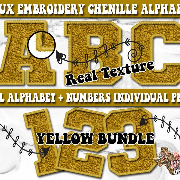 Yellow Letters - Etsy