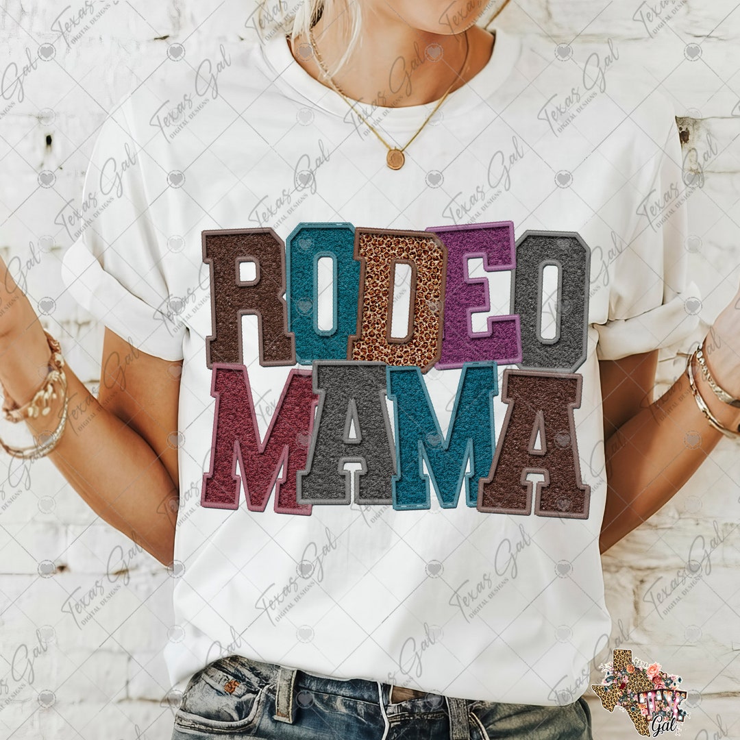 Rodeo Mama PNG, Faux Embroidery Png, Trendy PNG, Mama Png, Digital ...
