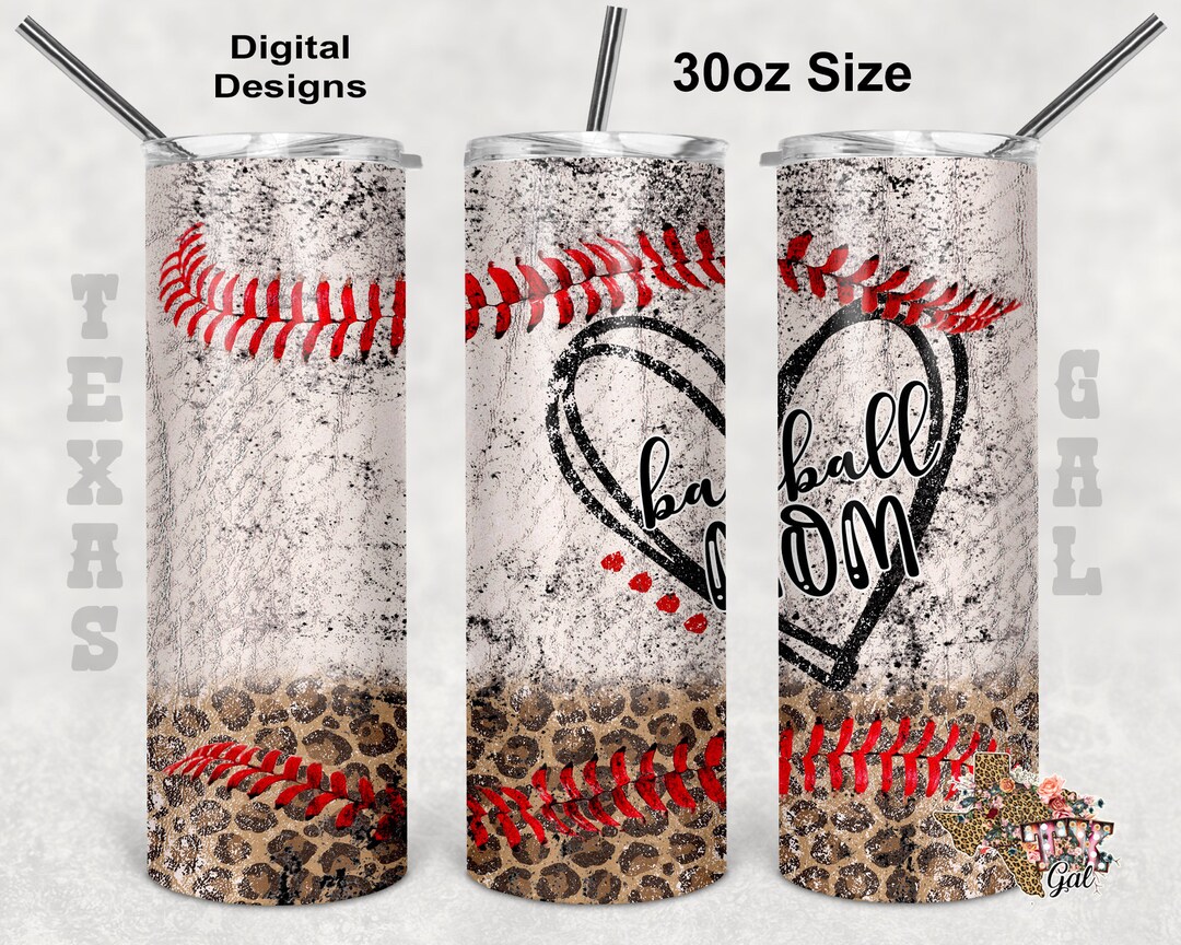 Baseball Mom Tumbler Wrap, 30oz Sublimation Tumbler Wrap, Digital ...