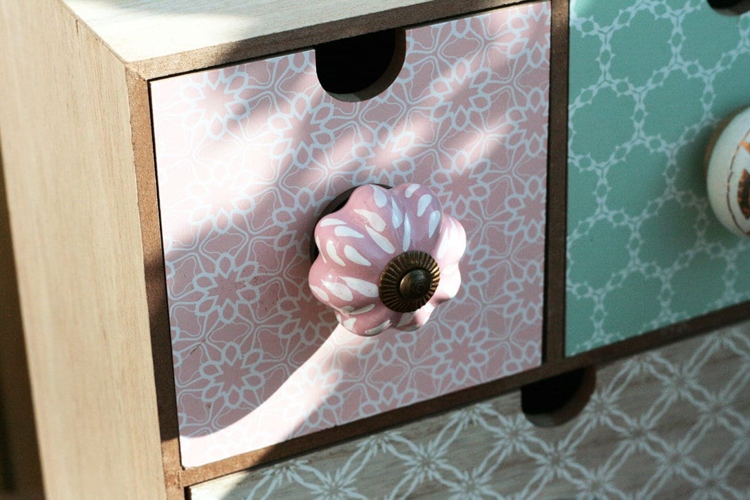 Rose Ceramic Floral Pattern Knobs, Ceramic Knob Cabinet Knobs / Drawer ...