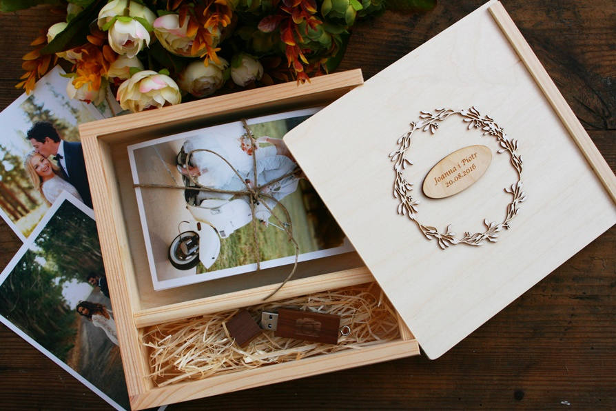 Wooden Photo Box for Photos 10 X 15 and USB Flash | Etsy