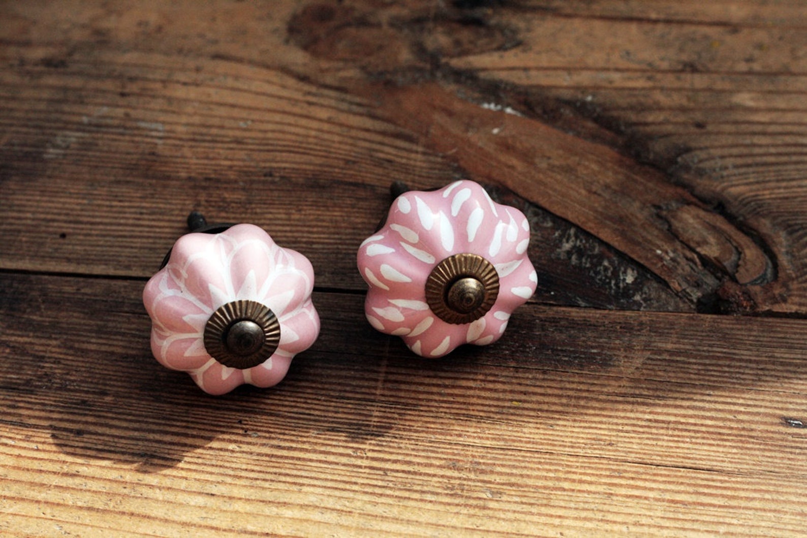 Rose Ceramic Floral Pattern Knobs, Ceramic Knob Cabinet Knobs / Drawer Pulls - Etsy