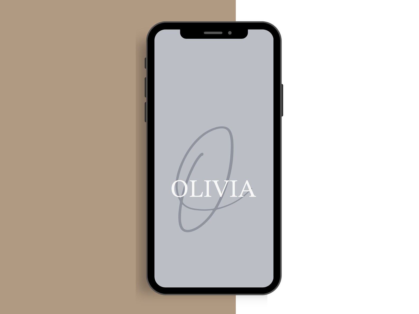 Wallpaper Name Personalized iPhone Home Screen Background | Instant ...