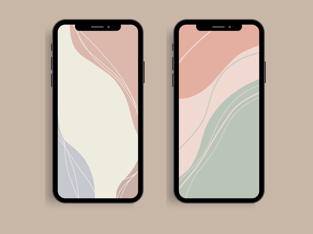 Wallpaper Set of 4 iPhone Home Screen Background Instant Download - Etsy UK