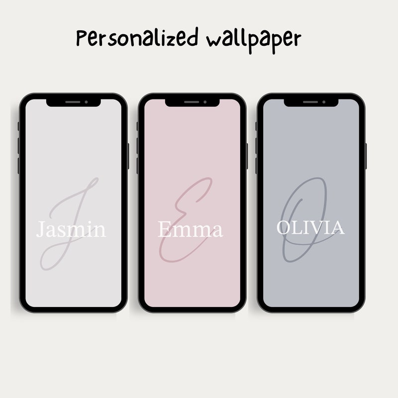 Personalised Phone Wallpaper - Etsy