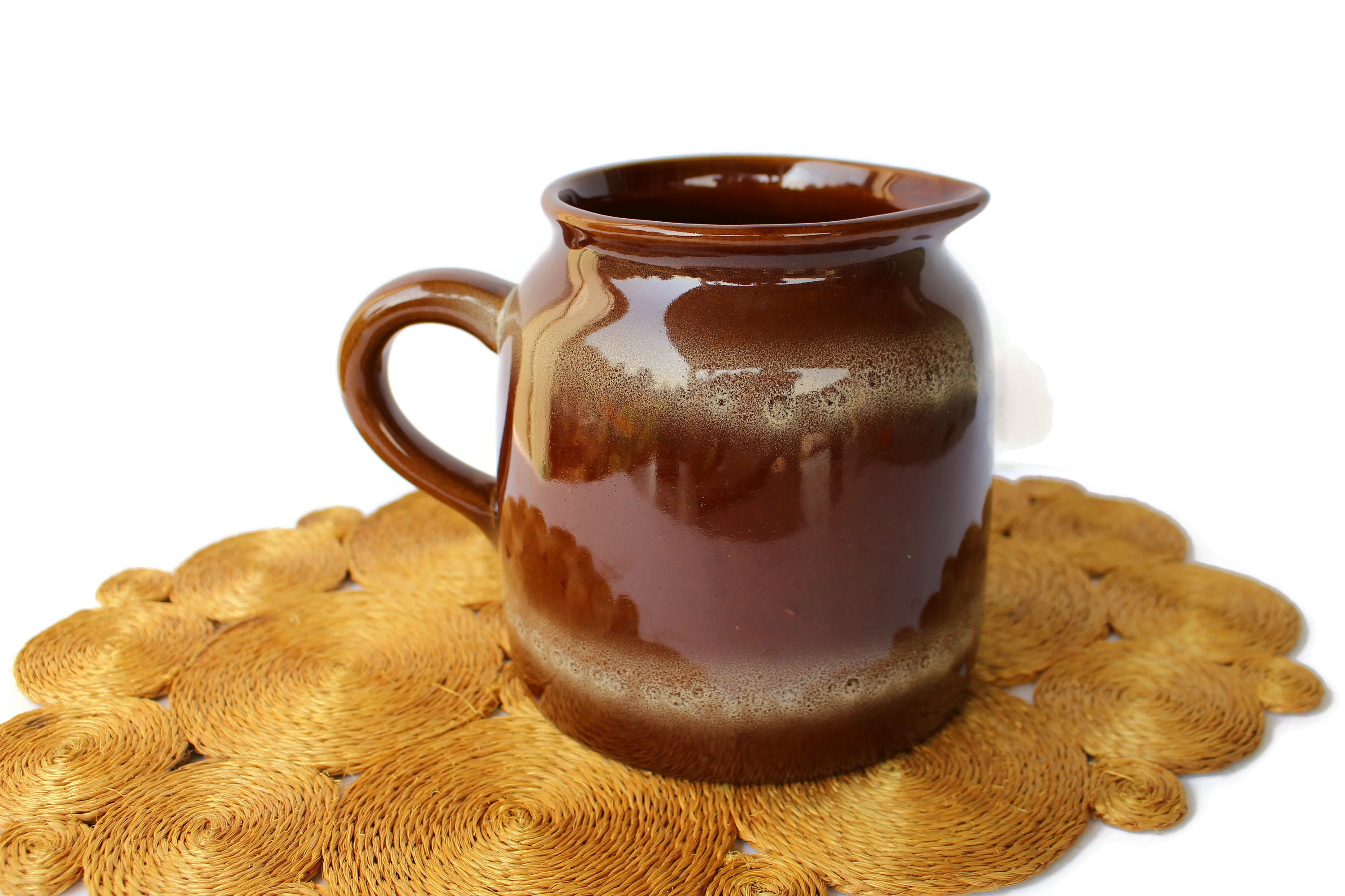 Extra Large Ceramic Pitcher / Mid Century Modern Pottery Water | Etsy