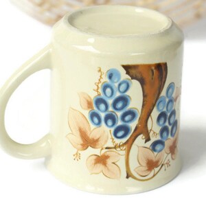 Vintage Grapevine Coffee Mug / Japanese Stoneware Grape Vine Coffee Cup ...