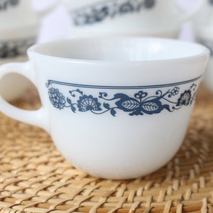 7 Corning Old Town Blue Mugs / Vintage Corningware Olde Towne Blue ...