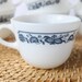 7 Corning Old Town Blue Mugs / Vintage Corningware Olde Towne Blue ...