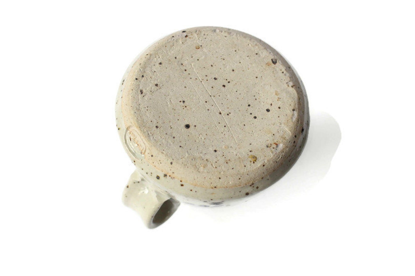 Vintage Pottery Weed Pot / Ceramic Stoneware Bud Vase / Hand Thrown ...