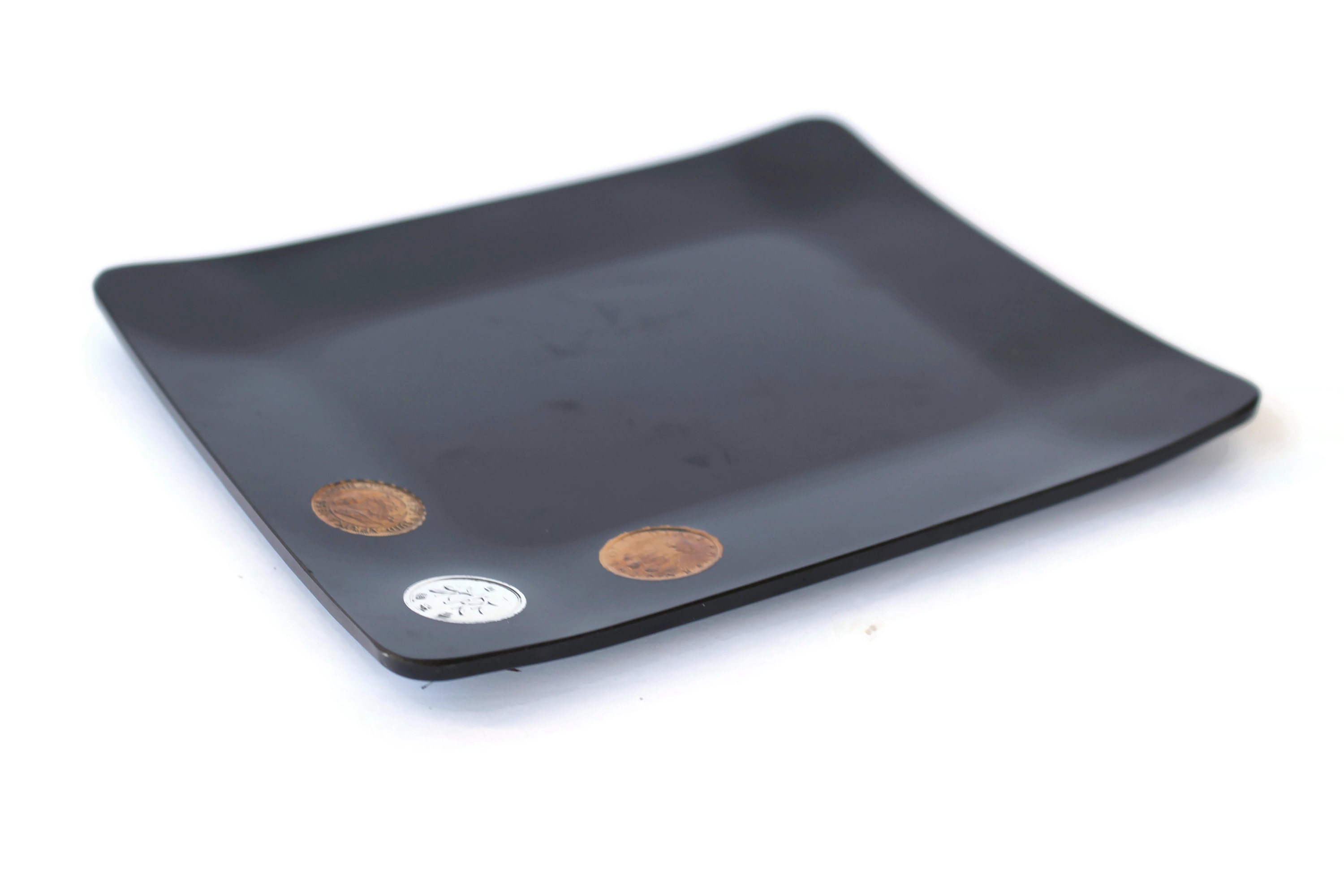 Couroc Tray With Inlaid Coins / Mid Century Modern Couroc | Etsy