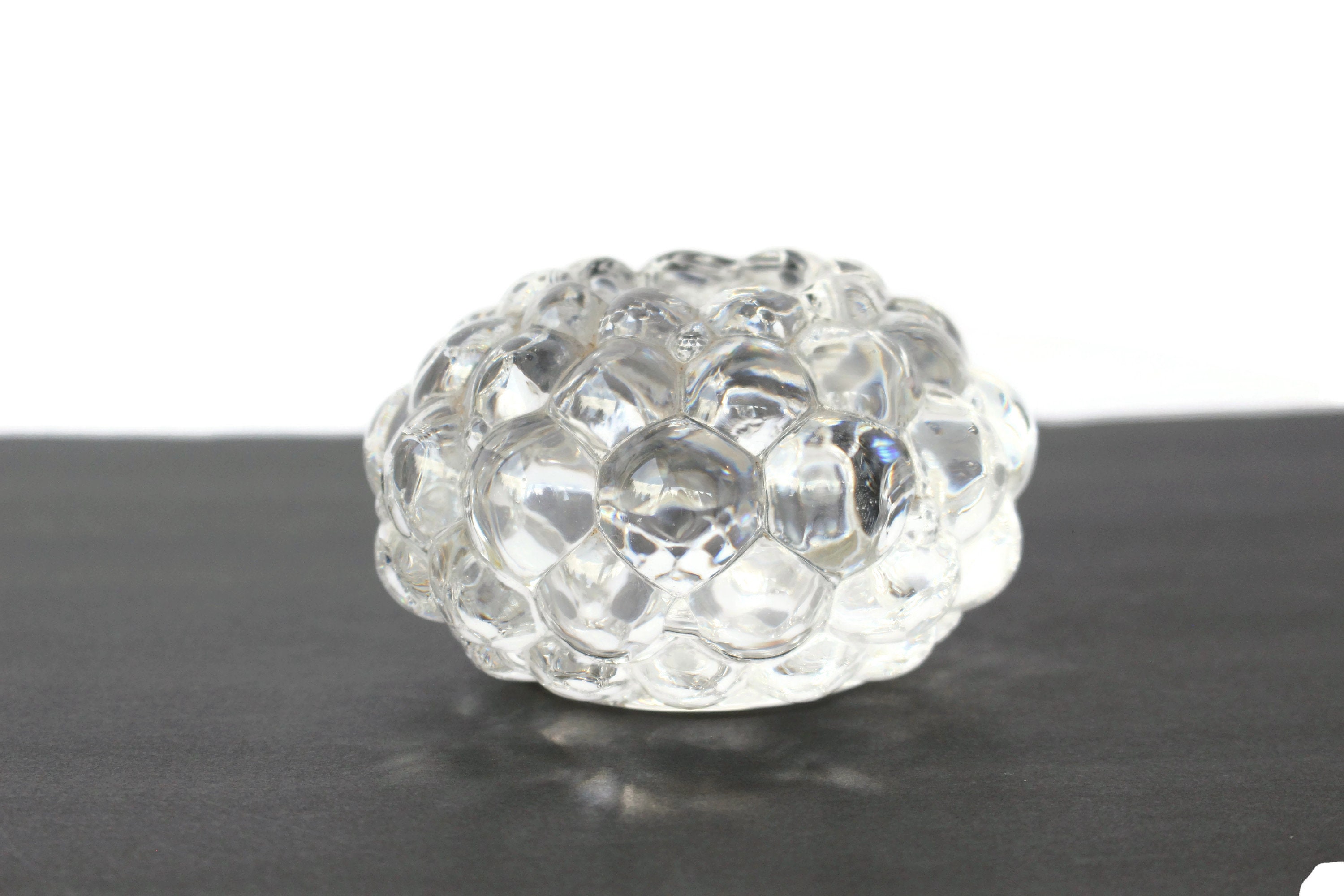 Orrefors Crystal Raspberry Candle Holder / Designed by Anne - Etsy