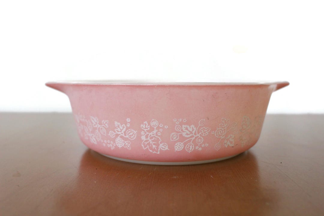Vintage Pyrex Pink Gooseberry 471 / 1 Pt Casserole Baking Dish ...