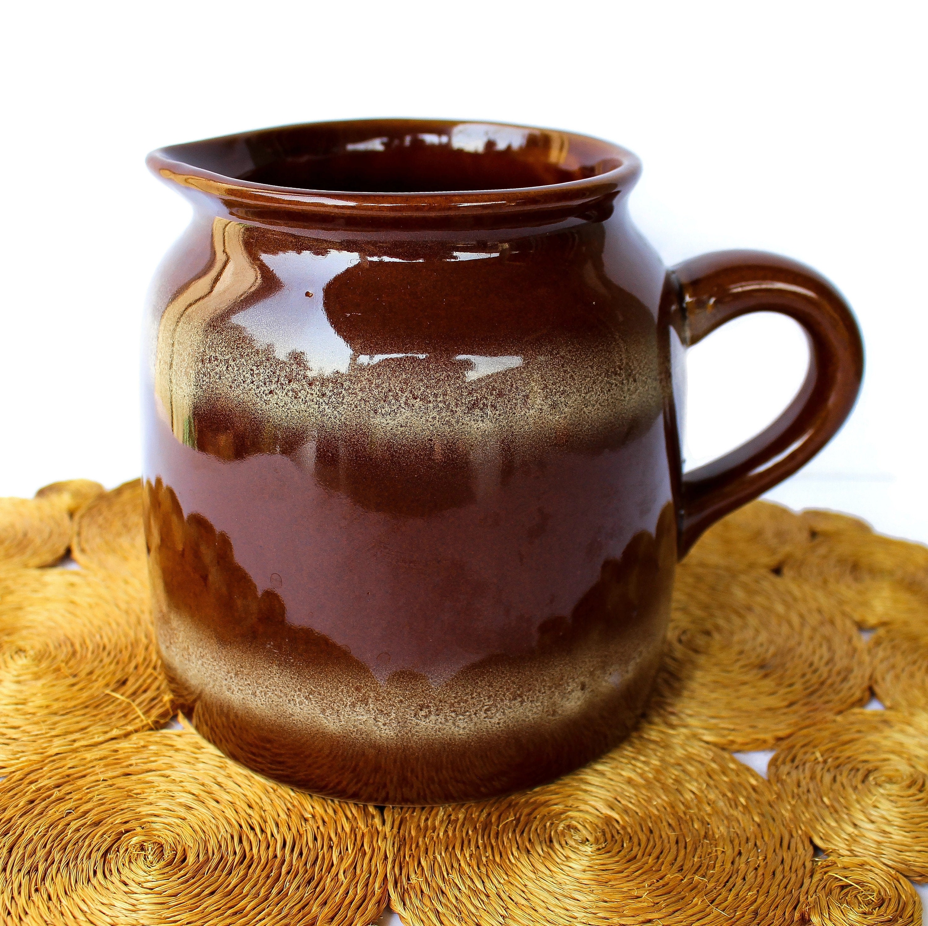 Extra Large Ceramic Pitcher / Mid Century Modern Pottery Water | Etsy