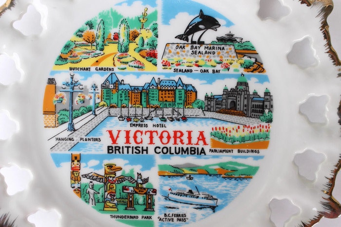 Vintage Victoria BC Plate / Victoria Souvenir Plate / Wall | Etsy