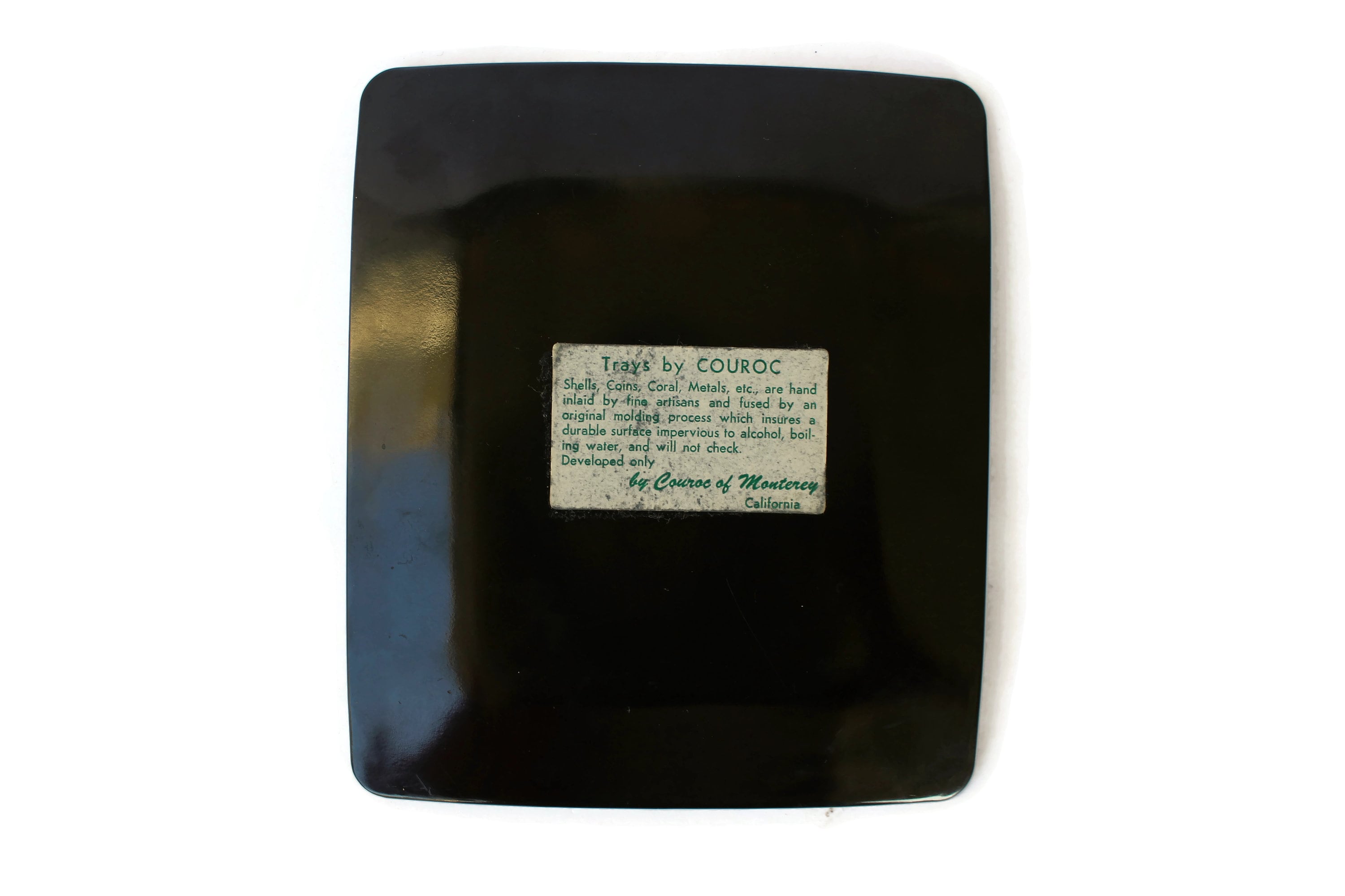 Couroc Tray With Inlaid Coins / Mid Century Modern Couroc | Etsy