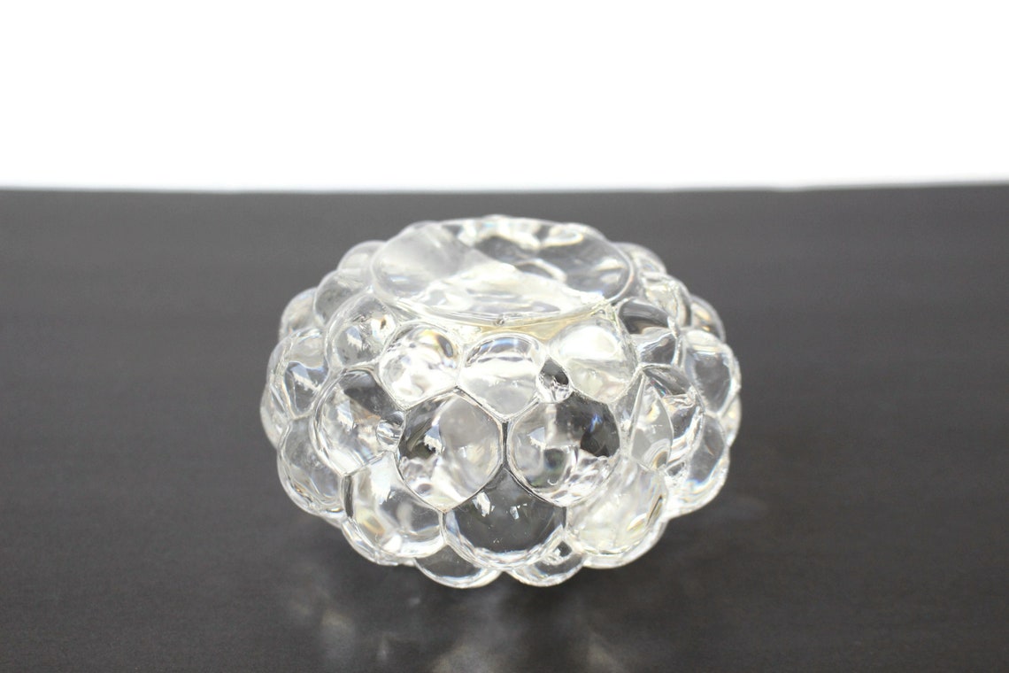 Orrefors Crystal Raspberry Candle Holder / Designed by Anne - Etsy
