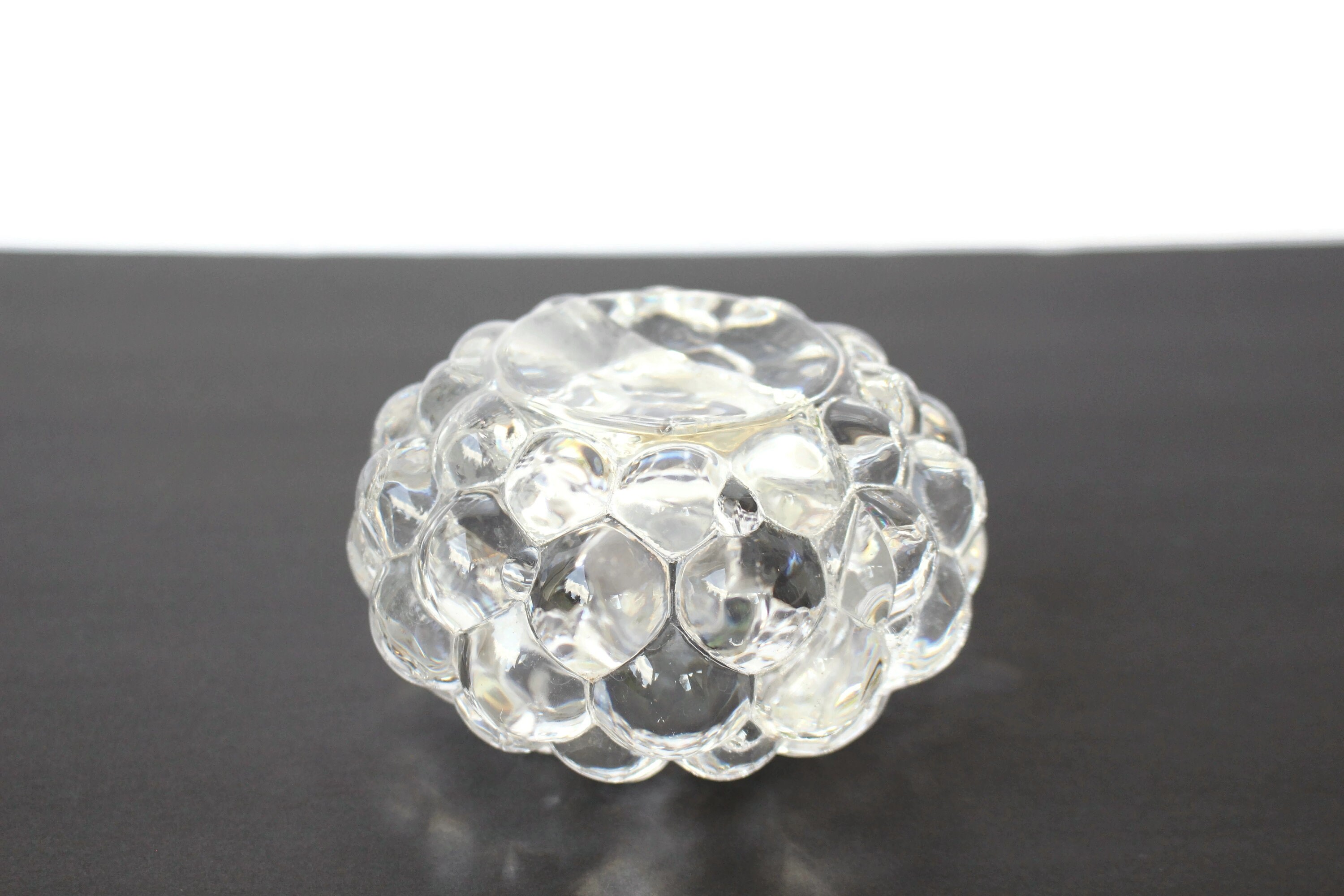 Orrefors Crystal Raspberry Candle Holder / Designed by Anne - Etsy