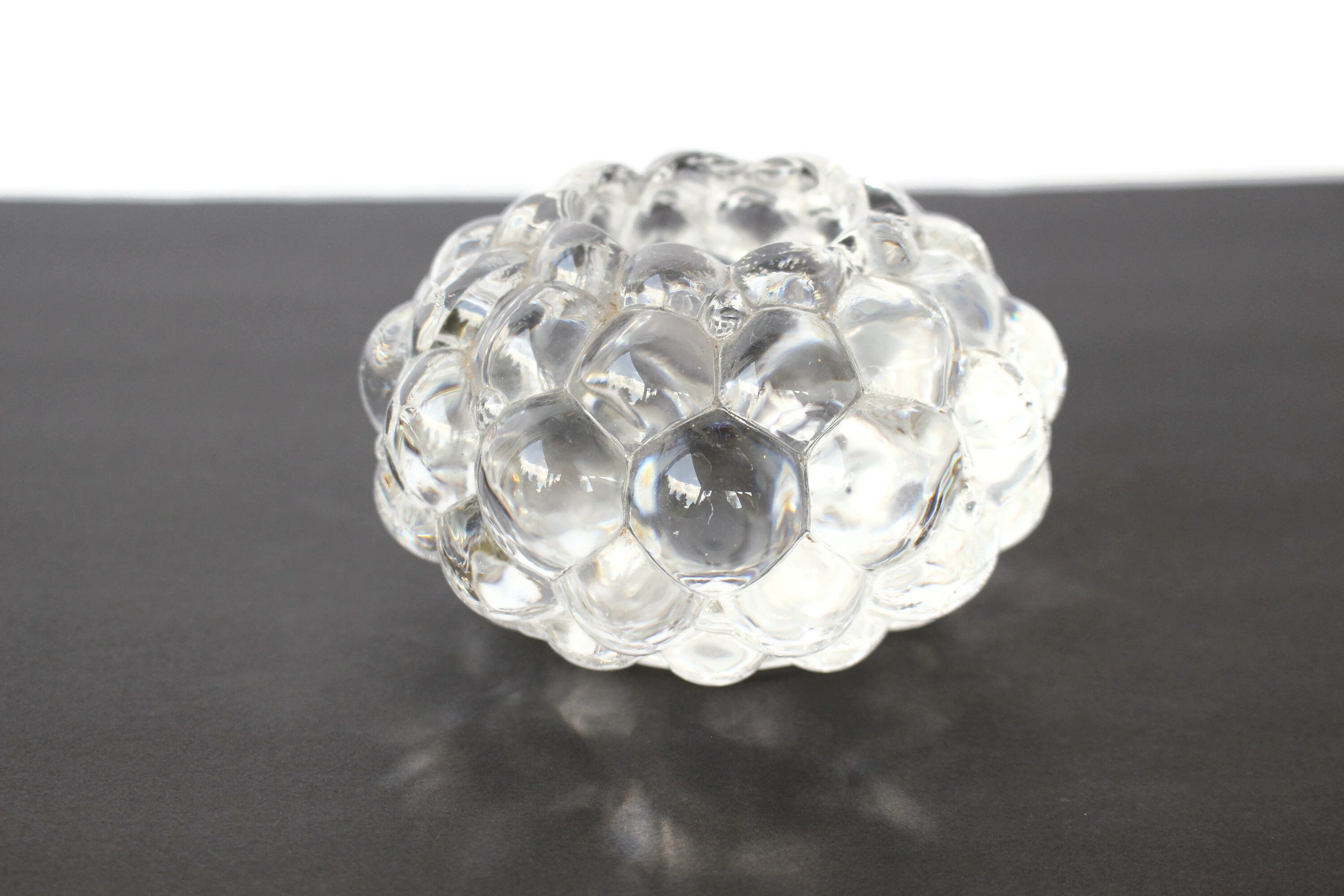 Orrefors Crystal Raspberry Candle Holder / Designed by Anne - Etsy