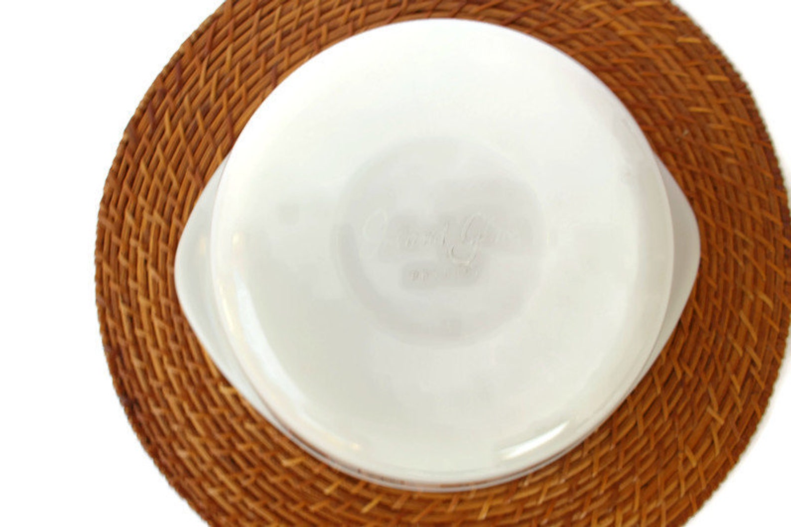 Inland Glass Atomic Casserole Dish / Atomic Starburst Round | Etsy