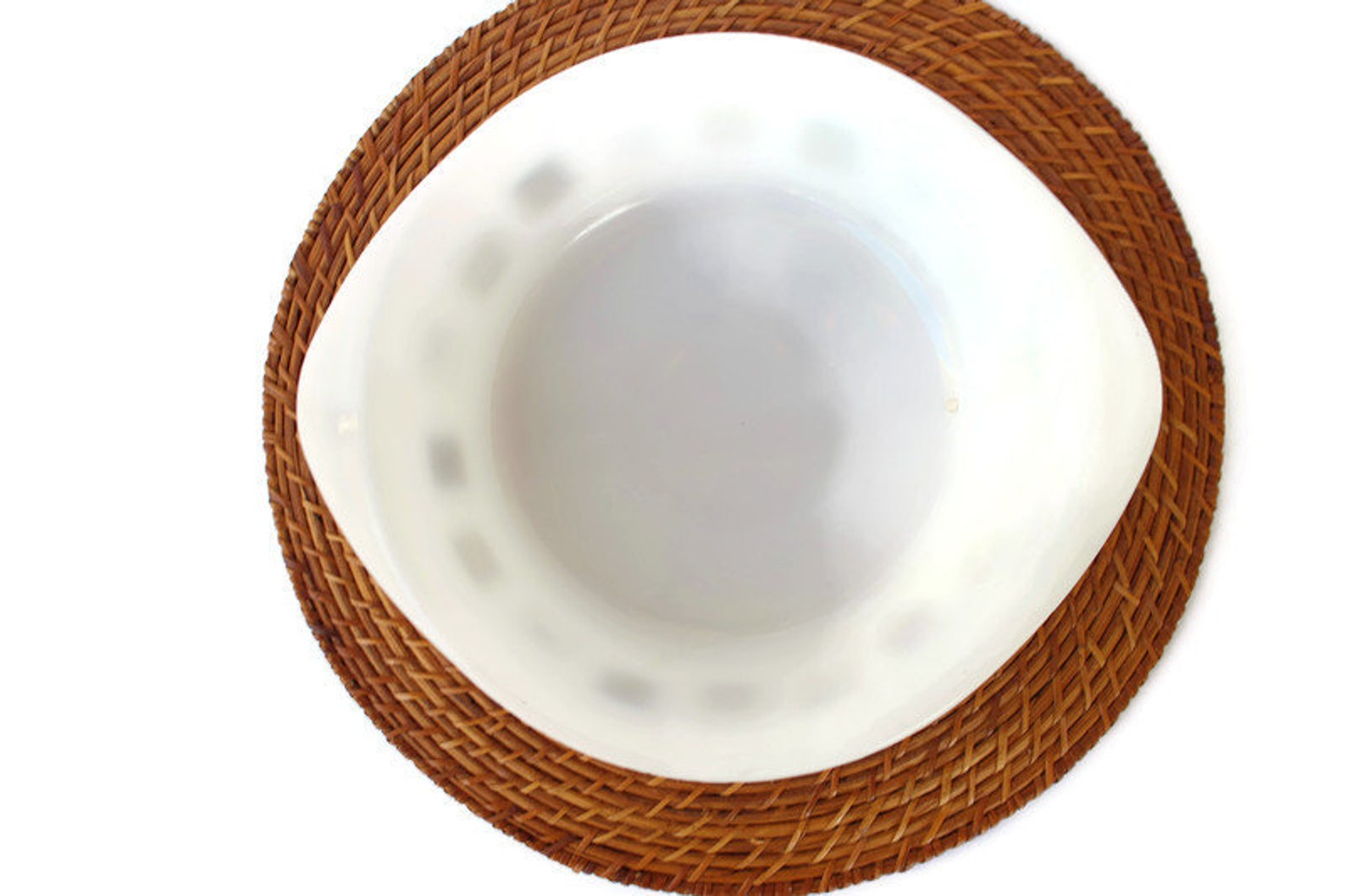 Inland Glass Atomic Casserole Dish / Atomic Starburst Round | Etsy