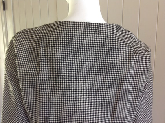 Vintage 1950/ 60's Black and White Checkered Day Dre… - Gem