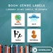 Library Book Spine Labels Printable Fiction Genre Icons Stickers for ...