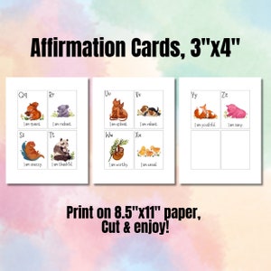 Printable Alphabet Flashcards Animal Theme for Kids Kindergarten ...