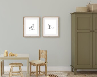 Fat Little Baby Frog Sketch Drawing Illustration 8.5 X 11 Animal Art ...