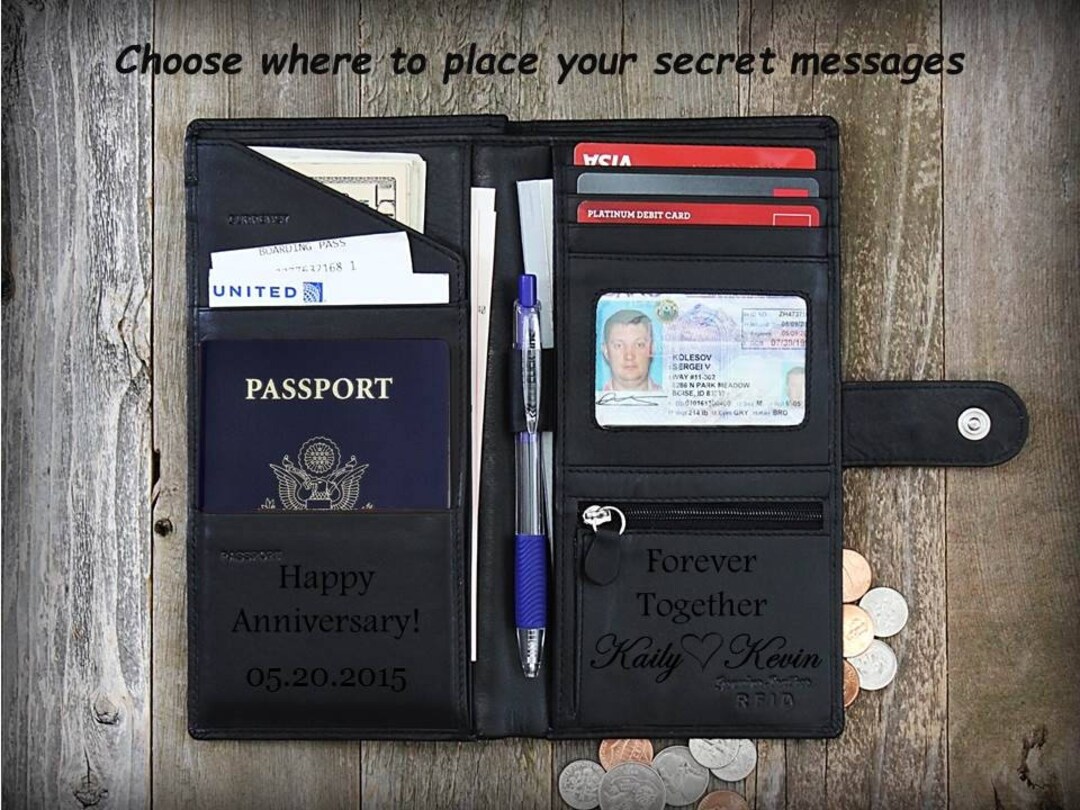 Personalized Passport Cover Passport Holder Christmas Gift Monogram ...