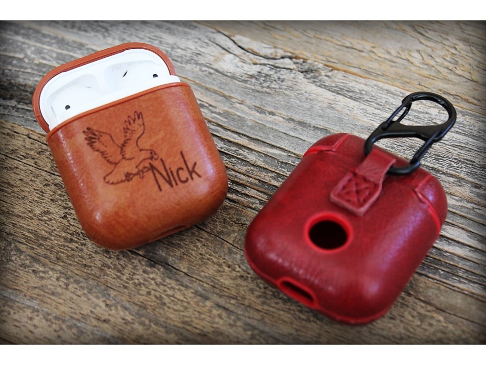 Airpod Case Keychain Leather Airpod Case Personalized Airpod | Etsy