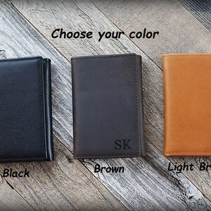 Trifold Mens Wallet, Christmas Gift, Personalized Mens Wallet, Leather ...