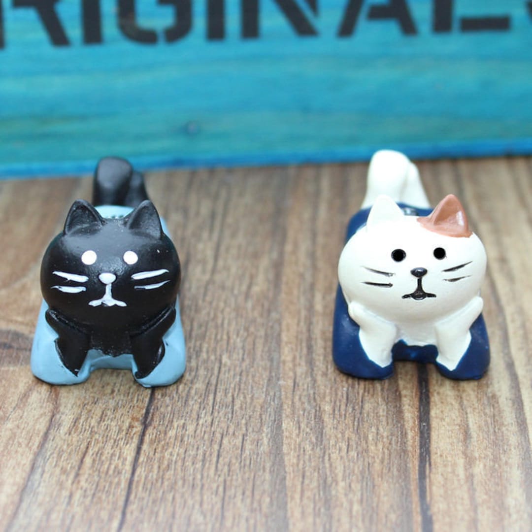 Zakka Decole Cat Set Figure Toy Home Decor Fairy Miniature Dollhouse Indoor Decoration - Etsy