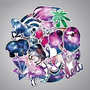 36 Pc Space Theme Sticker Bomb Decal Graffiti Car Skateboard Laptop ...